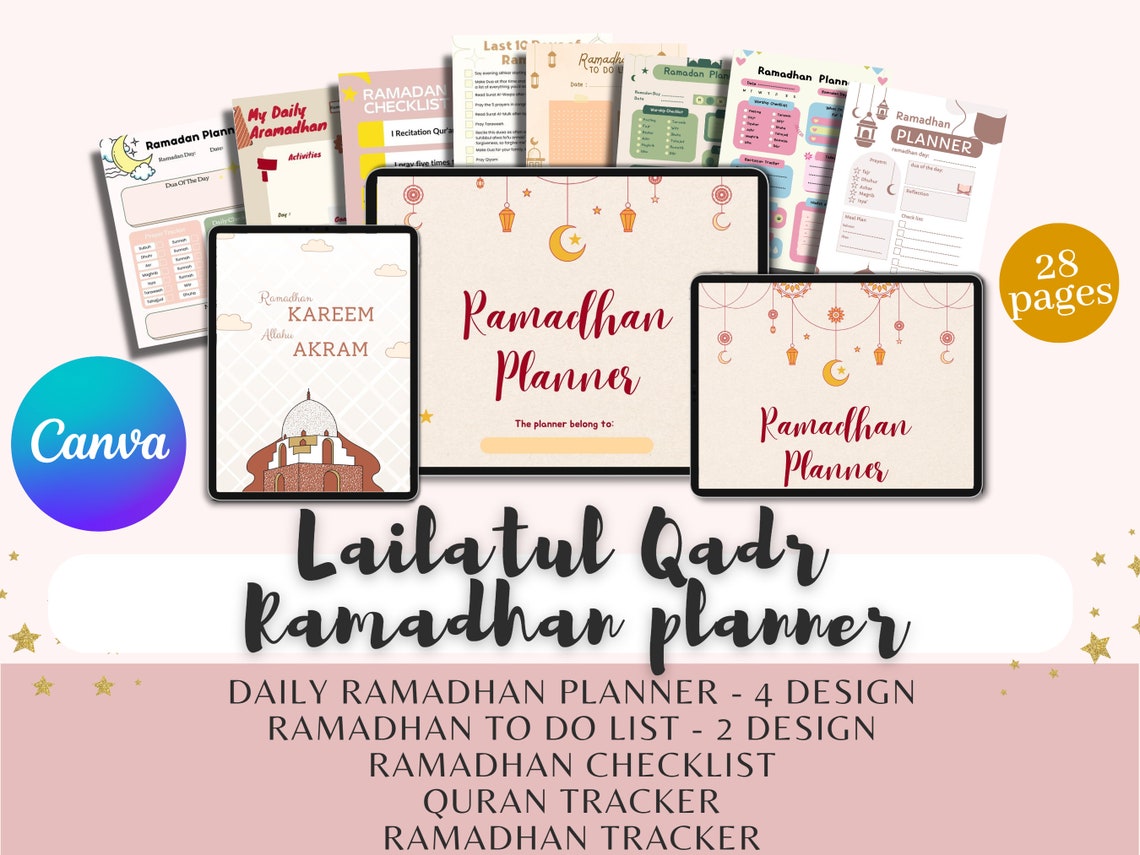 2023 Lailatul Qadr Ramadan Planner Digital Template Ramadan - Etsy