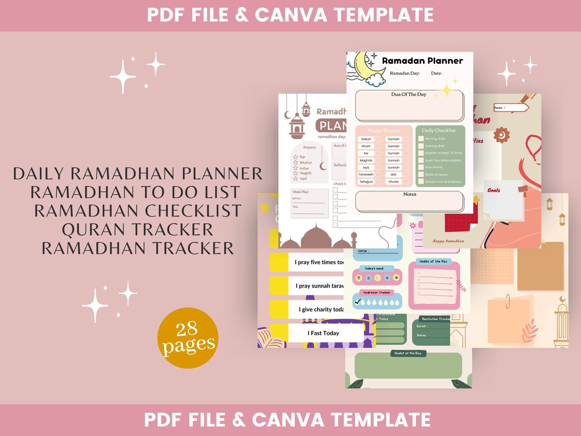 2023 Lailatul Qadr Ramadan Planner Digital Template Ramadan - Etsy