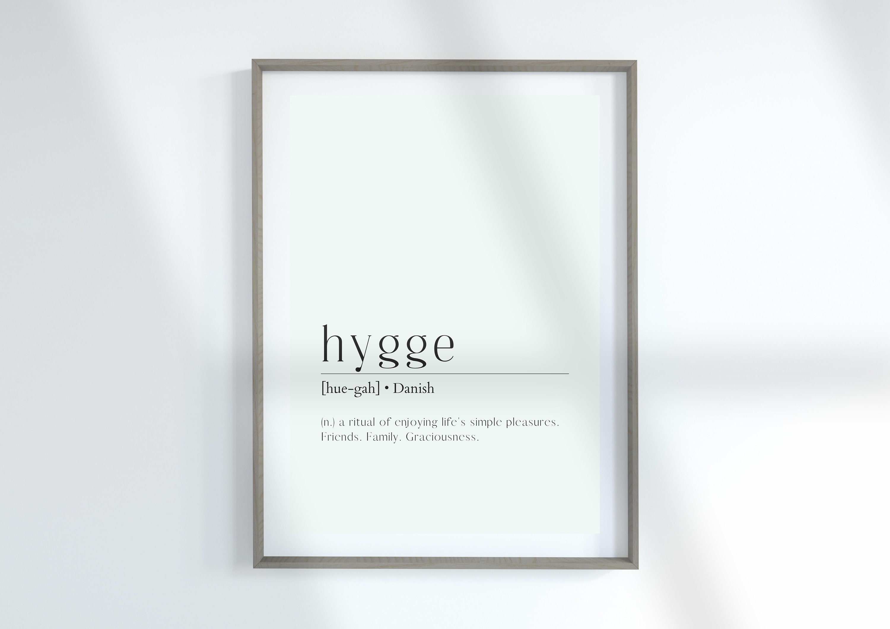 Hygge Print Inspirational Words, Scandinavian Interior, Printable ...