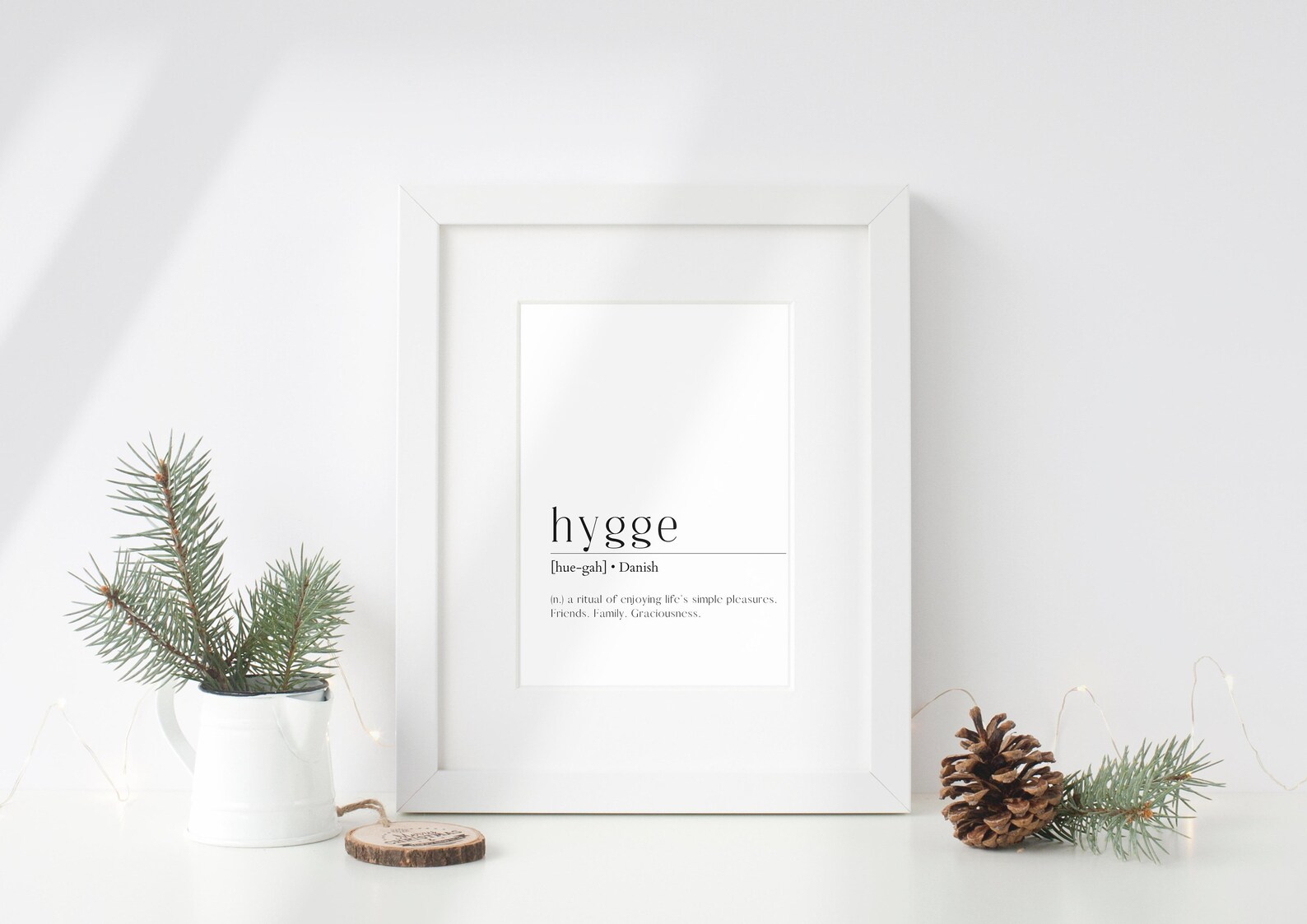 Hygge Print Inspirational Words, Scandinavian Interior, Printable ...