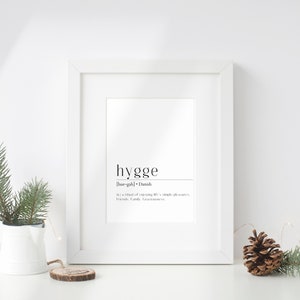 Hygge Print Inspirational Words, Scandinavian Interior, Printable ...