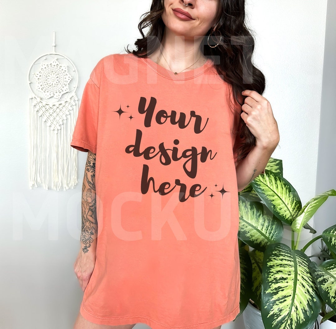 Terracotta Comfort Colors C1717 Mockup, Comfort Colors Mockup ...