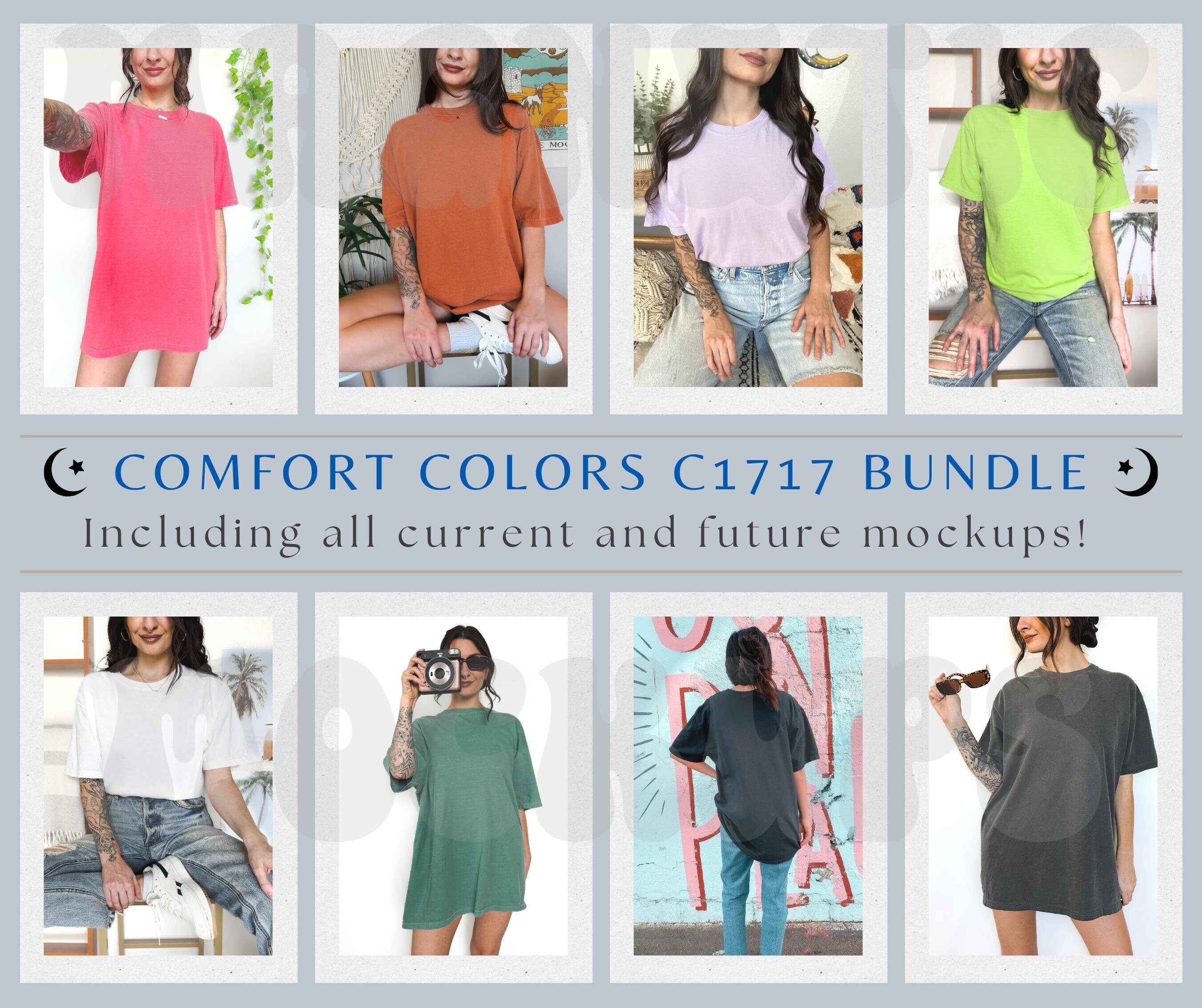 Comfort Colors Mockup Bundle, Mockup Bundle, Comfort Colors C1717 ...