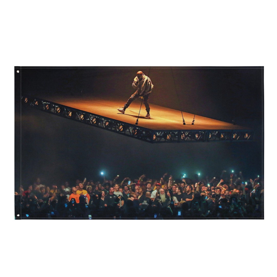 Kanye Floating Stage Flag | Unique Design Print | High Quality ...