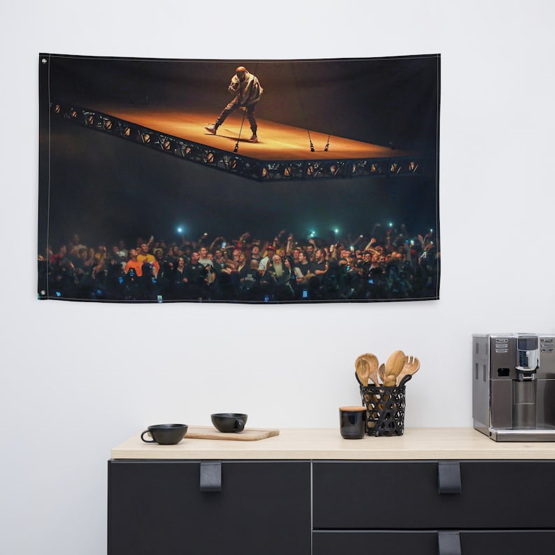 Kanye Floating Stage Flag | Unique Design Print | High Quality ...