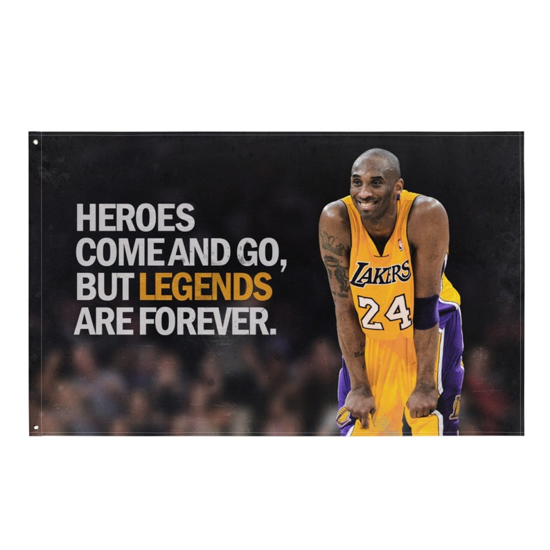 Kobe Bryant Legends Flag | Unique Design Print | High Quality Materials ...
