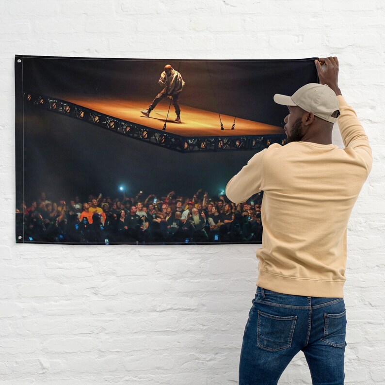 Kanye Floating Stage Flag | Unique Design Print | High Quality ...