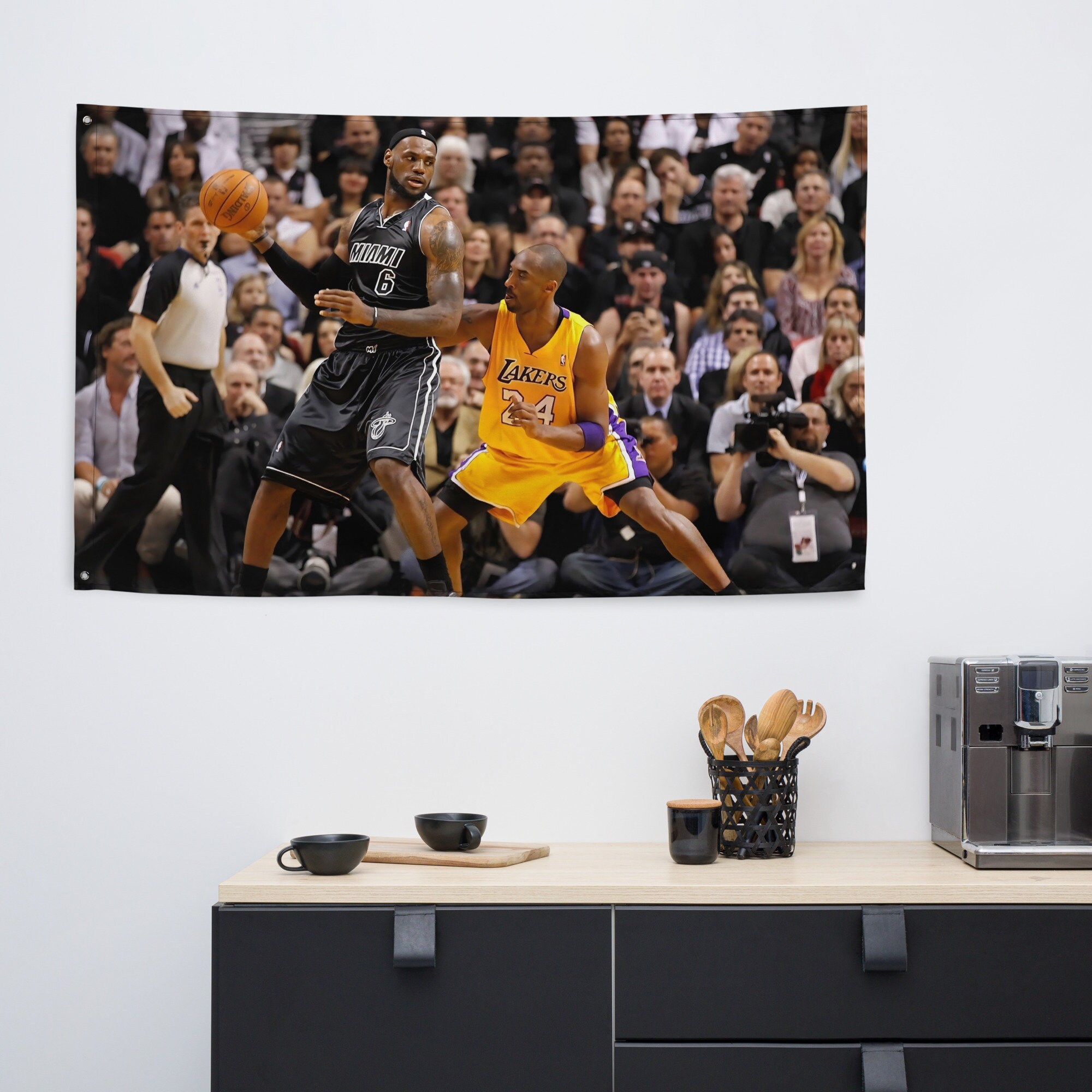 Kobe Bryant X Lebron James Flag | Unique Design Print | High Quality ...