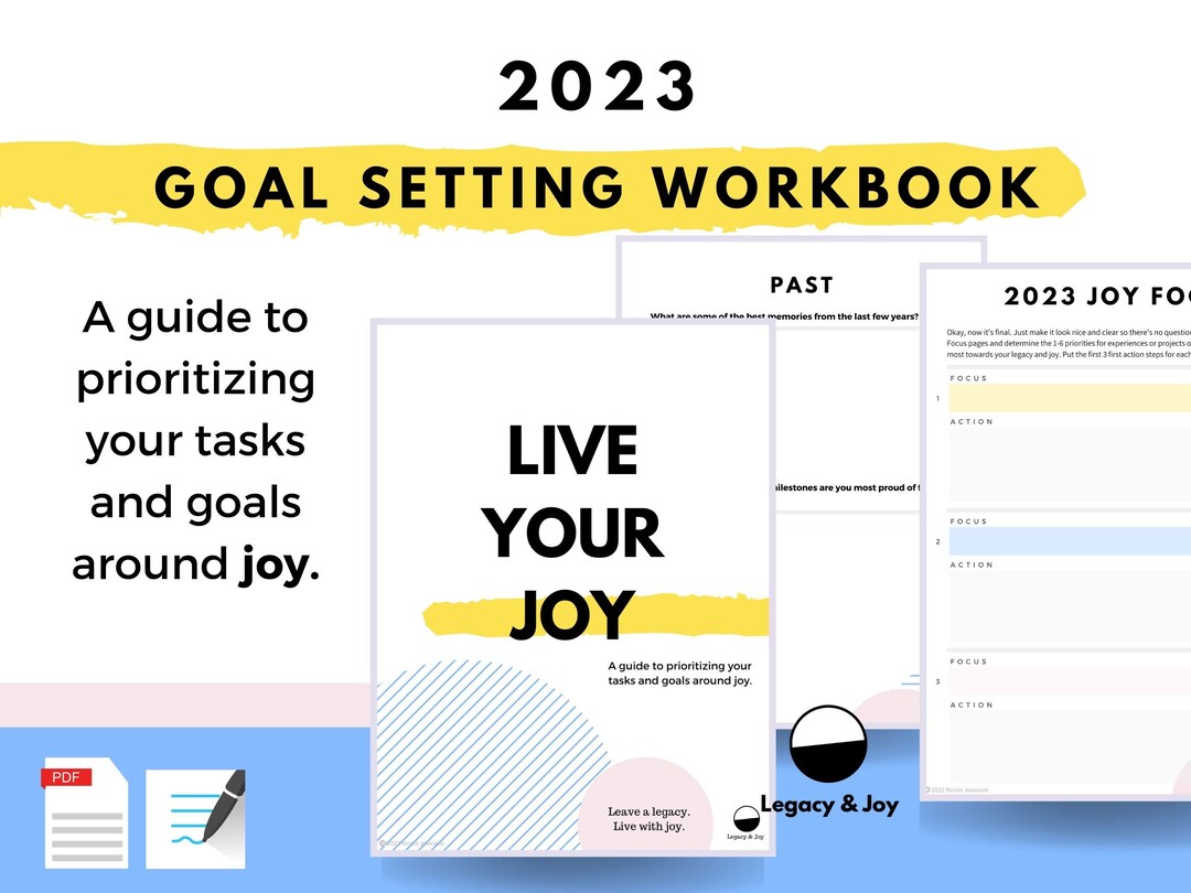 Goal Setting Workbook | 2023 New Years Resolutions Done Right | Goal ...