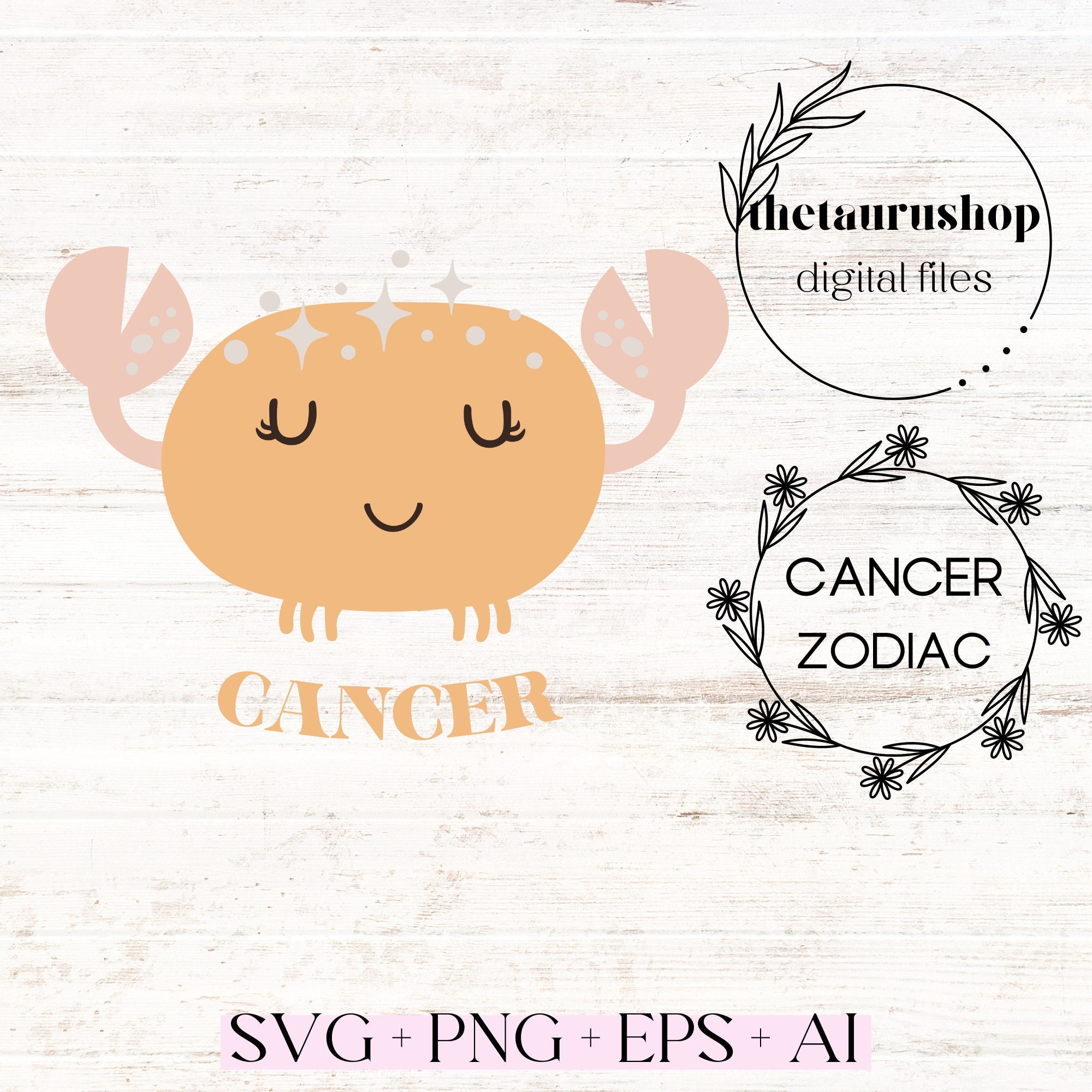 Cancer SVG Cancer Zodiac Svg Cancer Horoscope Svg Zodiac - Etsy