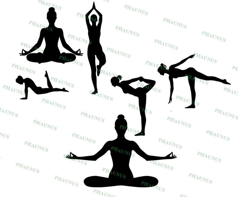 Yoga Poses - Svg, Pdf, Png, Dxf - Etsy