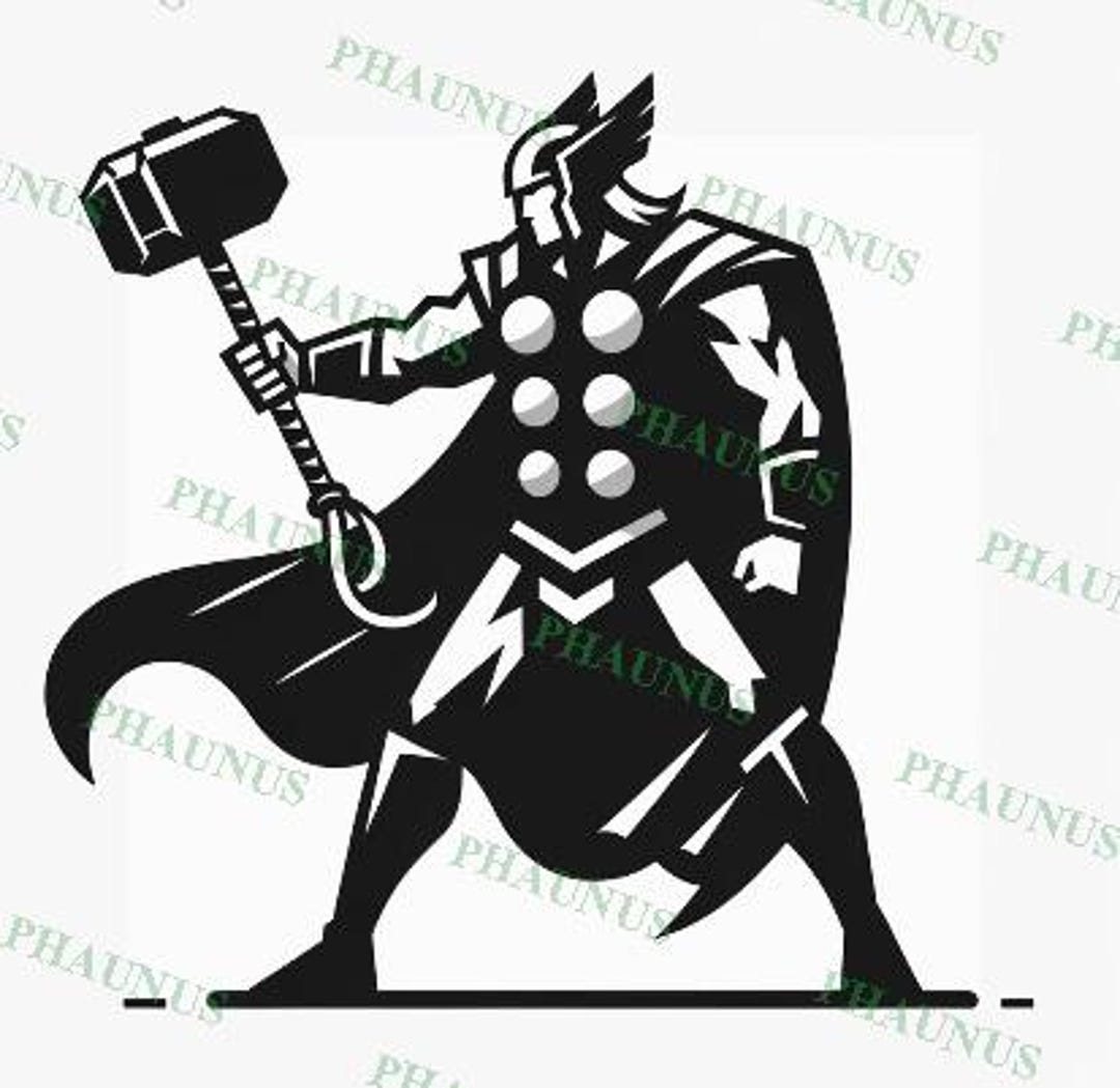 Thor Svg, Pdf, Bmp, Png, Dxf - Etsy