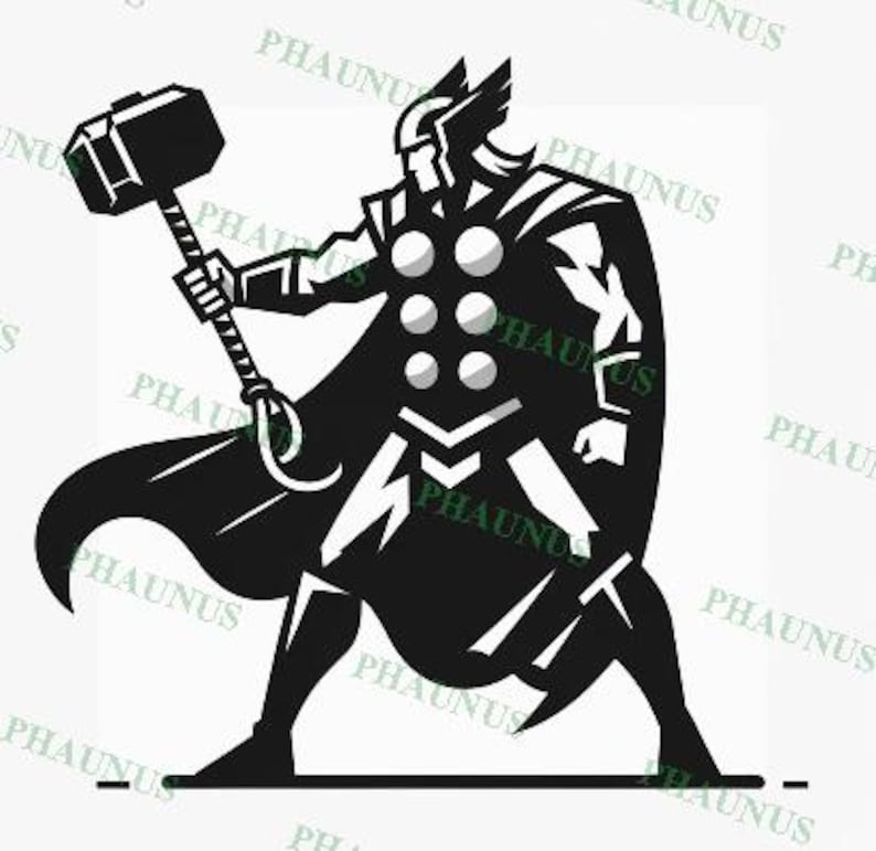 Thor Svg, Pdf, Bmp, Png, Dxf - Etsy