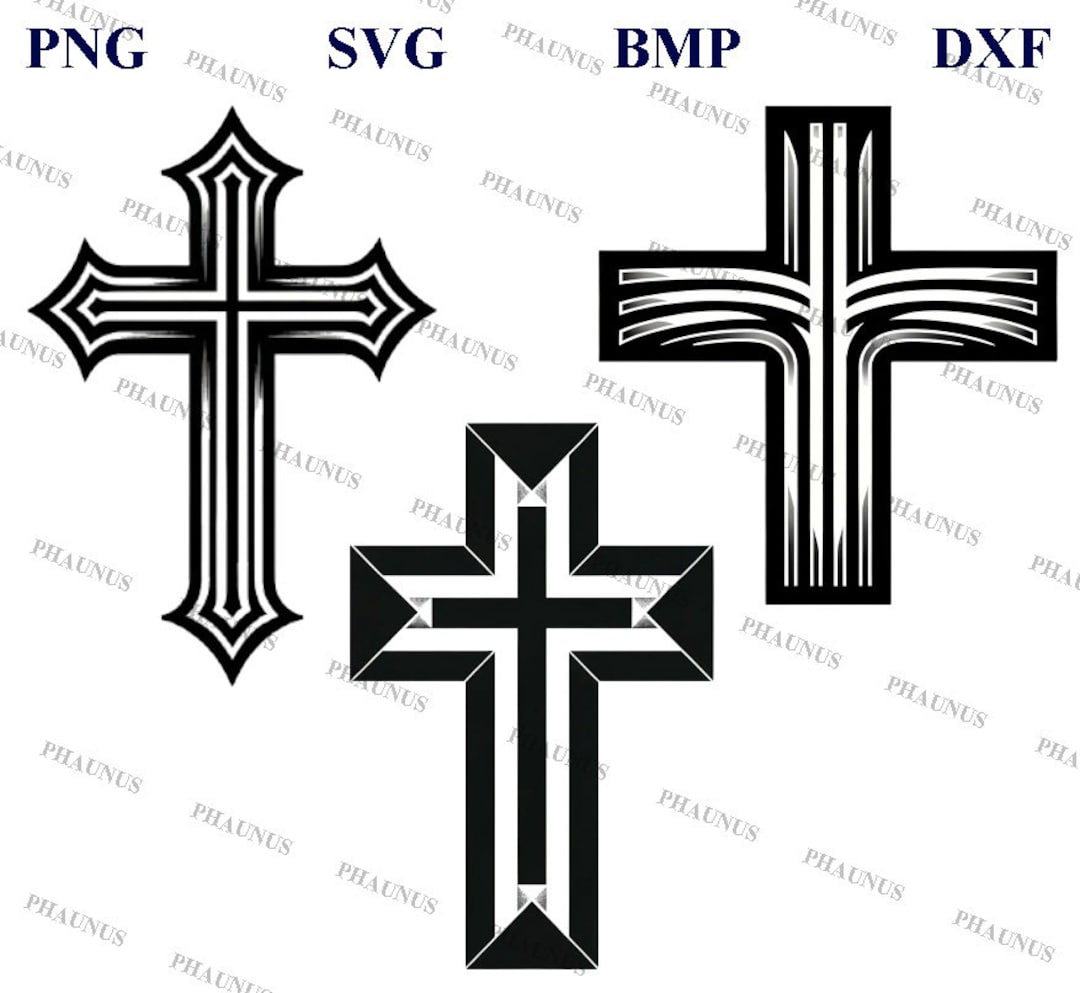 Cross Bundle Svg, Png, Bmp, Dxf - Etsy