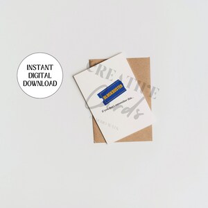 Blockbuster Printable Greeting Card, Digital Download, 5x7 Card, 4x6 ...