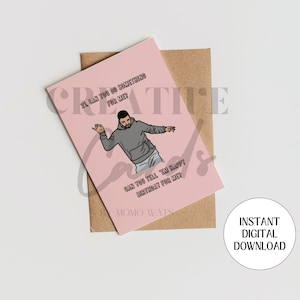 Printable Drake Birthday Card, Drake 21st Funny Printable Greeting Card ...