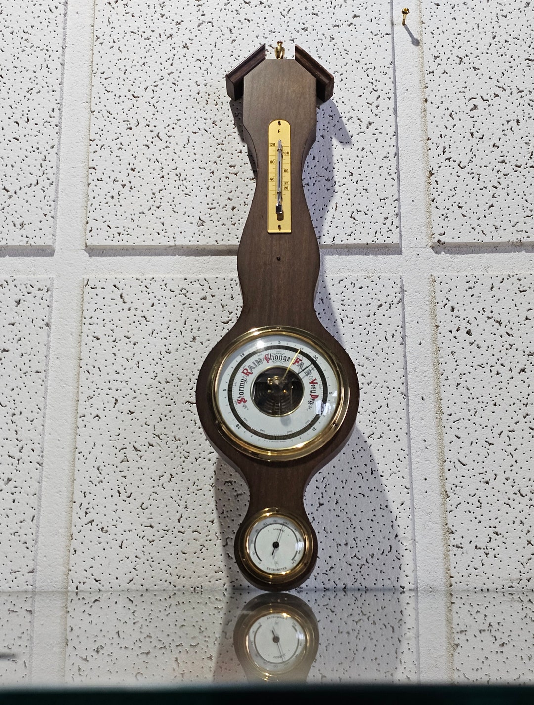 Fischer Sheraton Weather Station Thermometer Barometer Hygrometer ...