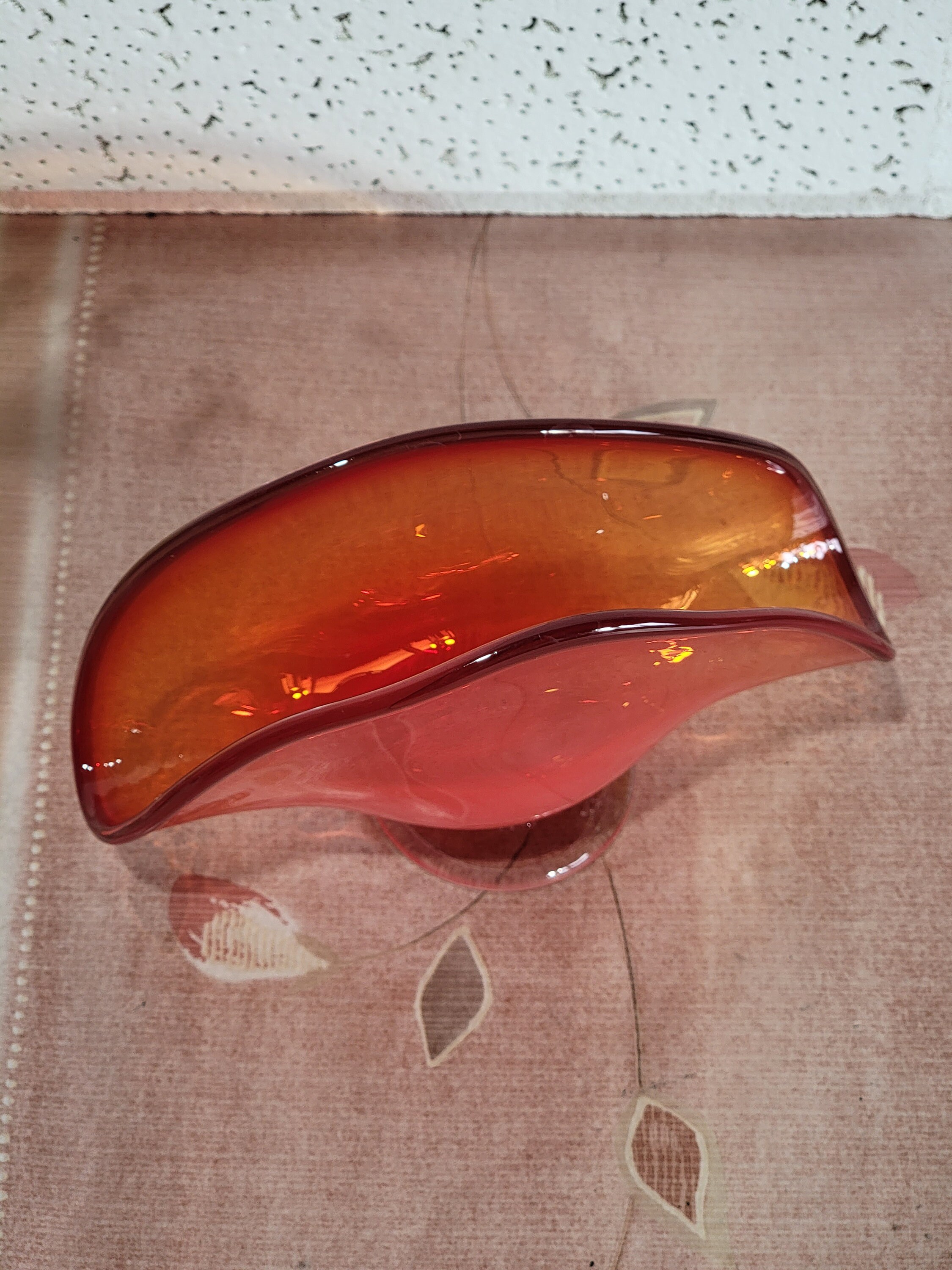 Antique Art Glass Blown Glass Napkin Holder Table Art. - Etsy