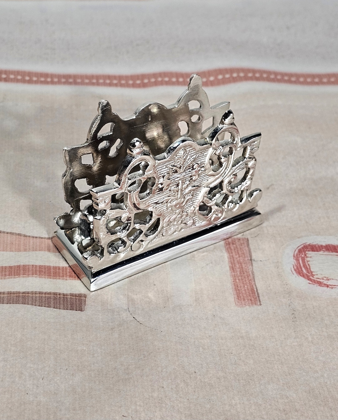 Silver Plated Napkin Holder, Antique Letter Holder or Napkin Holder ...