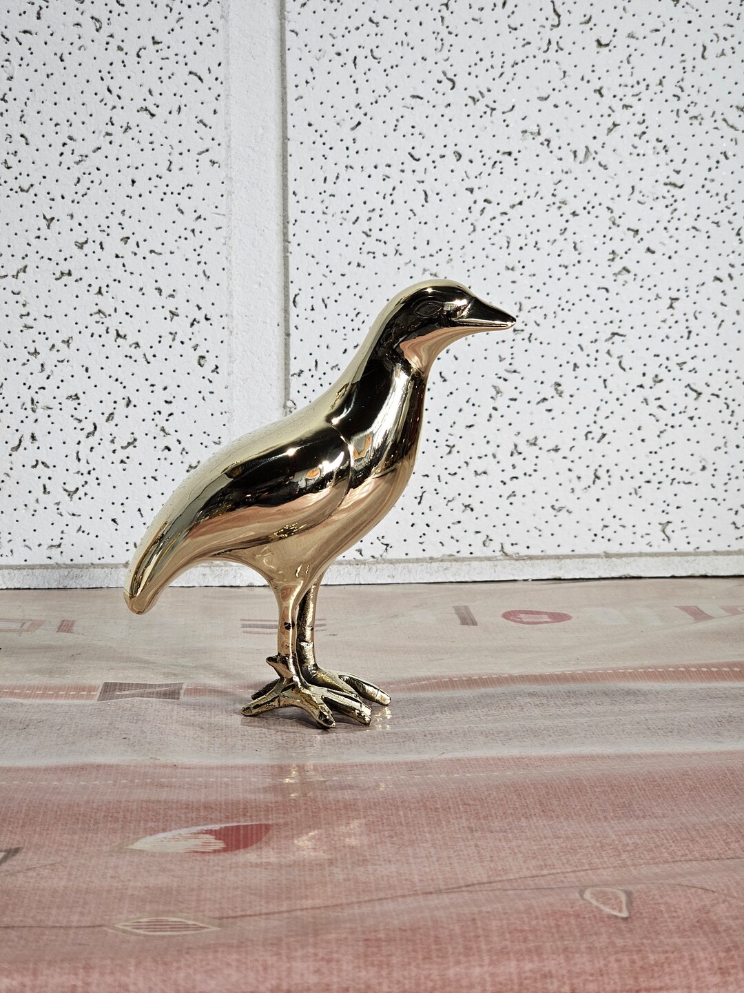 Rare Solid Brass Bird Sculpture. Heavy Solid Brass Bird Figurine. - Etsy