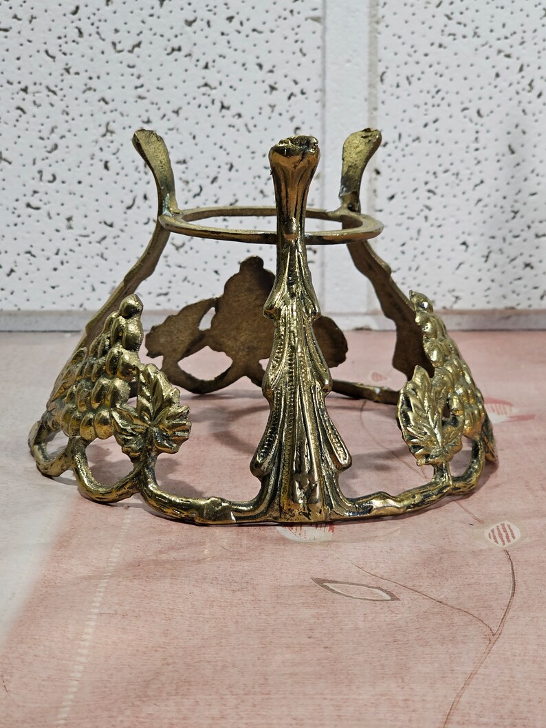 Large Vintage Solid Brass Tri Stand Bunch of Grapes Motif. - Etsy