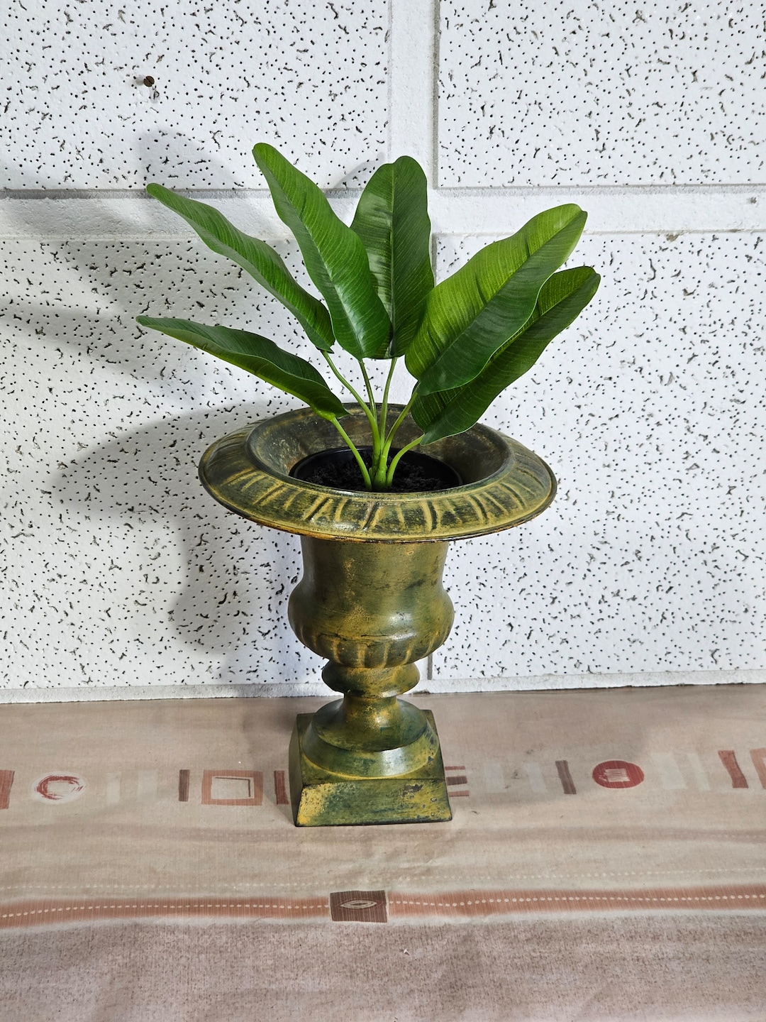 Antique Brass Flower Pot / Antique Brass Plant Vase. - Etsy