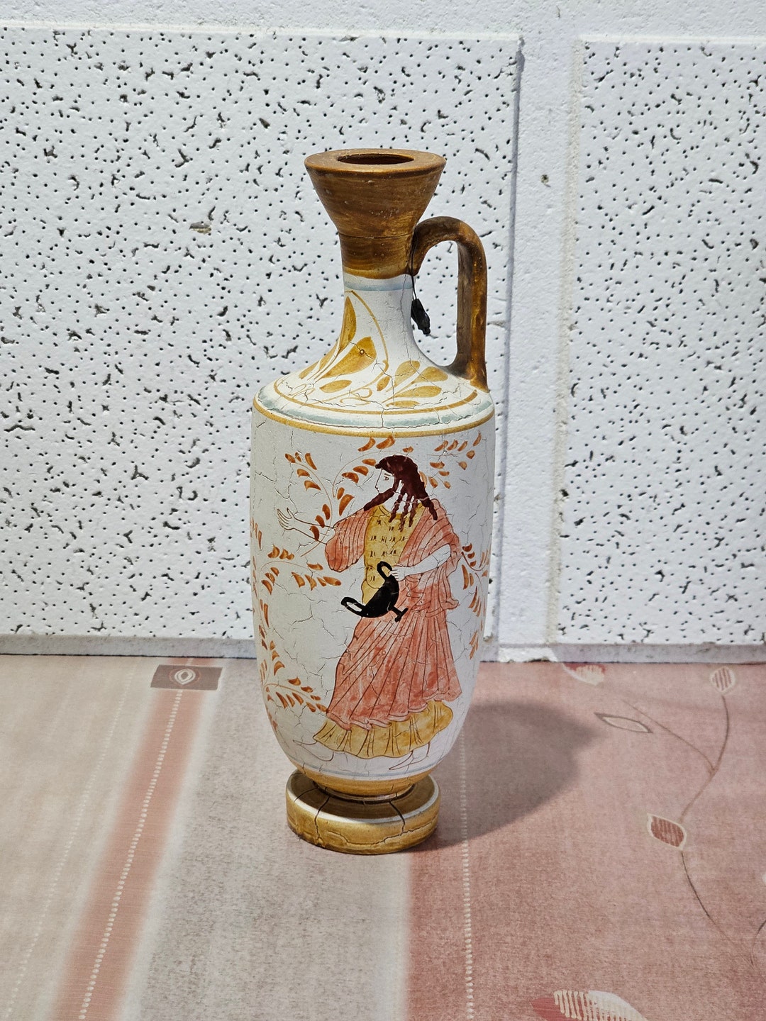 Greek Urn, Ancient Greek Terracotta Lekythos Urn Copy From the ...