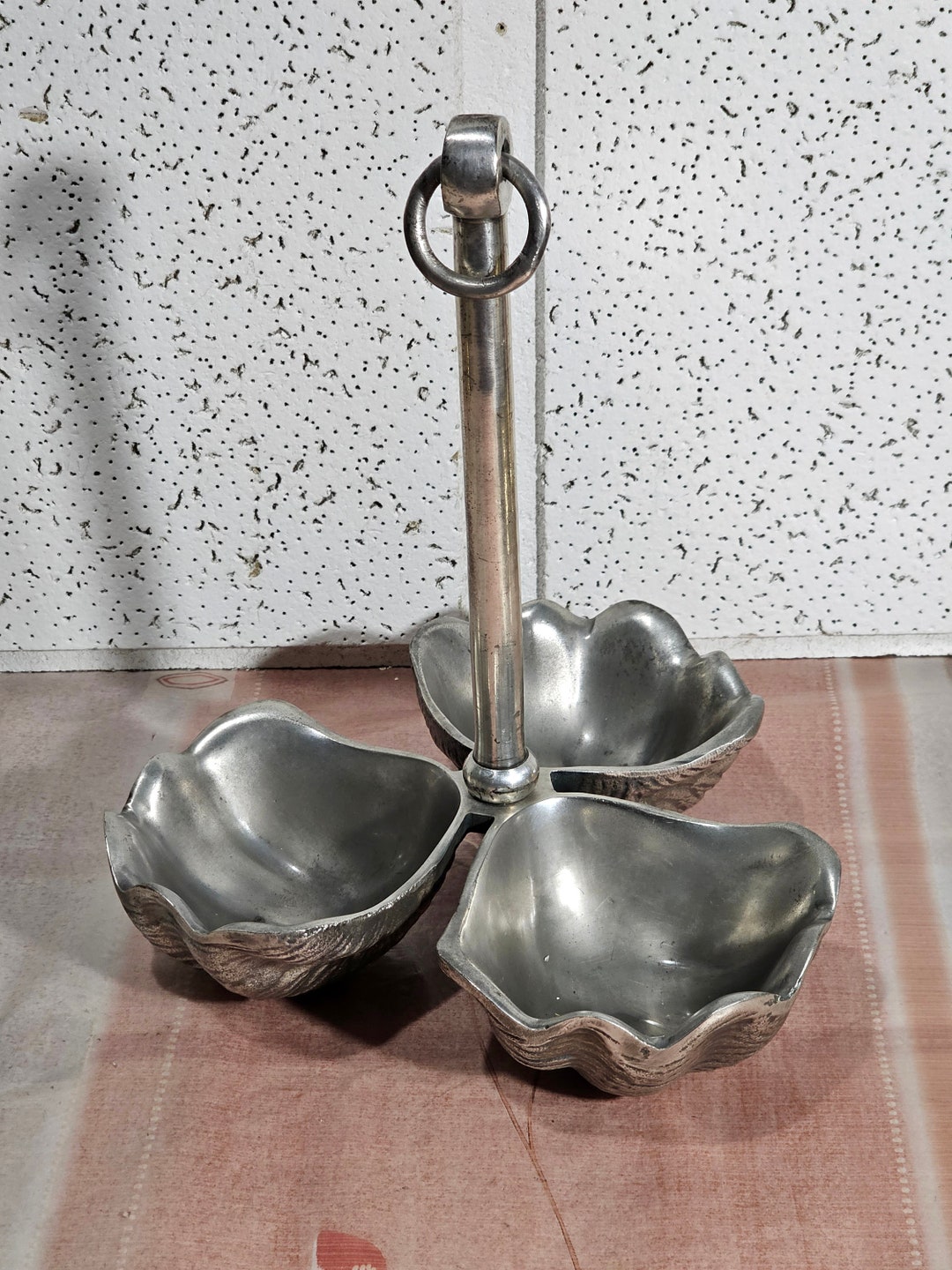 Pottery Barn Triple Clam Shell Condiment Tray, Pottery Barn Triple Clam ...