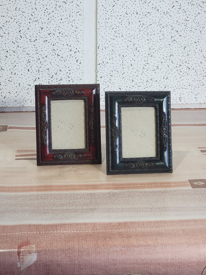 Vintage Resin Photo Frame Pair Art Decor . Pair of Prestige - Etsy