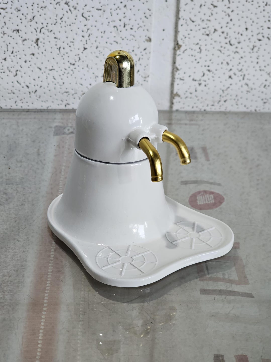 Vintage 70s Moka Pot Made in Italy in White Aluminum, Collectible ...