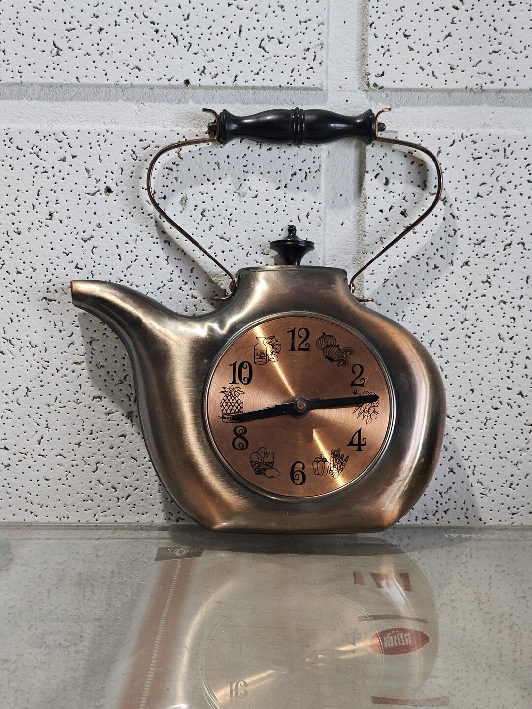 Vintage Copper Tea Kettle Clock, Decorative Kitchen Clock. - Etsy