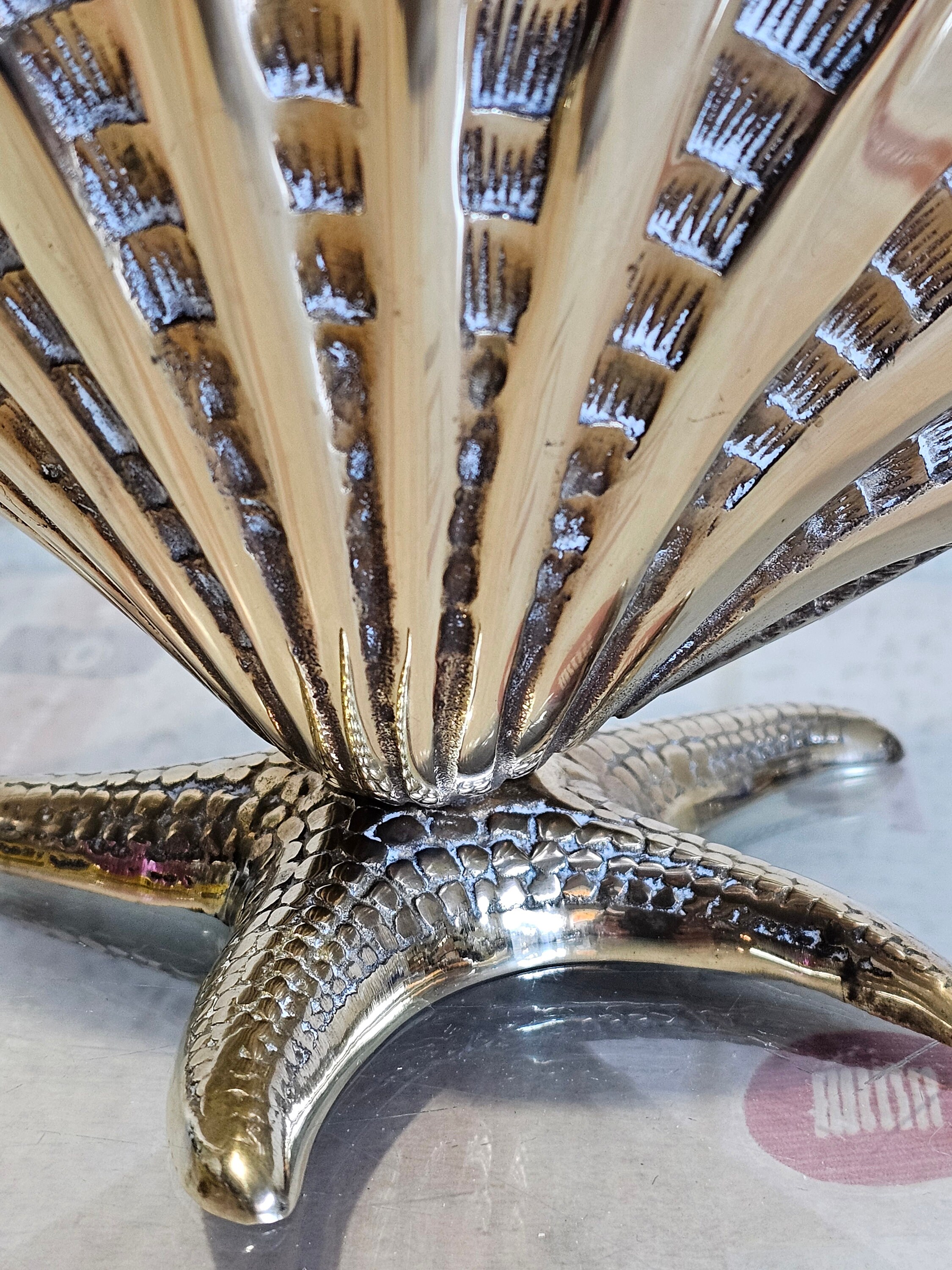 Shellfish MCM HUGE Nautical Magazine Rack in Brass, Shellfish With ...