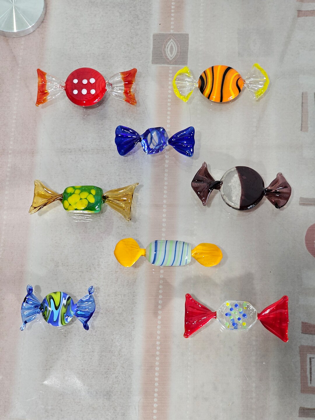 Vintage Glass Blown Wrapped Small Candy Figures, Candies Decoration ...