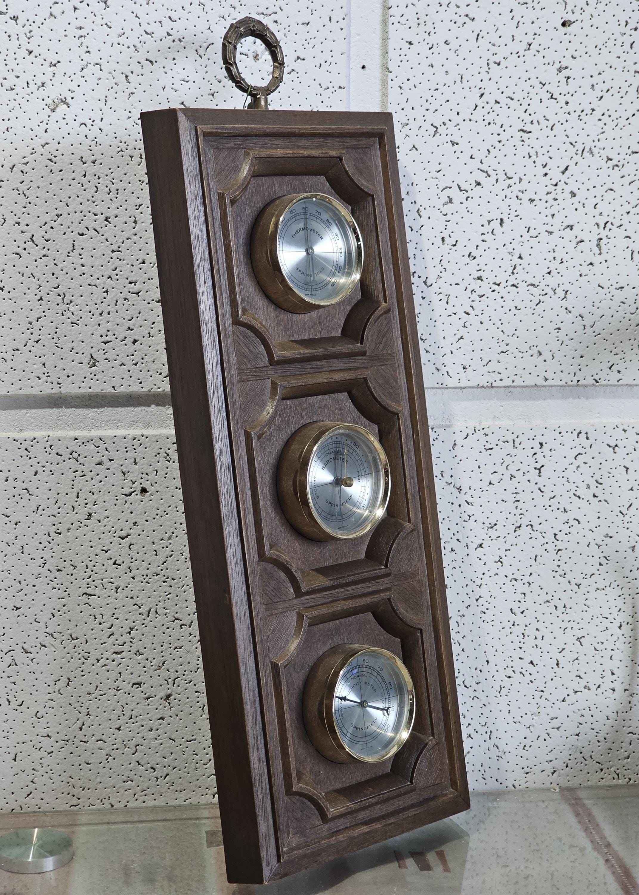 Fischer Sheraton Weather Station Thermometer Barometer Hygrometer ...