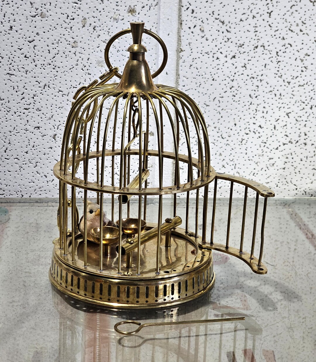 Vintage Mid Century Solid Brass Bird Cage Hand Made in India From India ...
