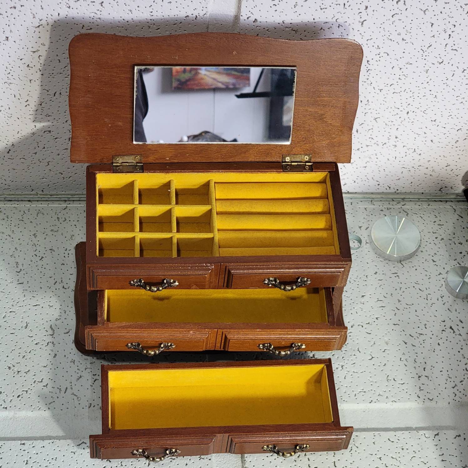 Vintage Musical Jewelry Box 1970's / Jewelery With Drawers. Vintage ...