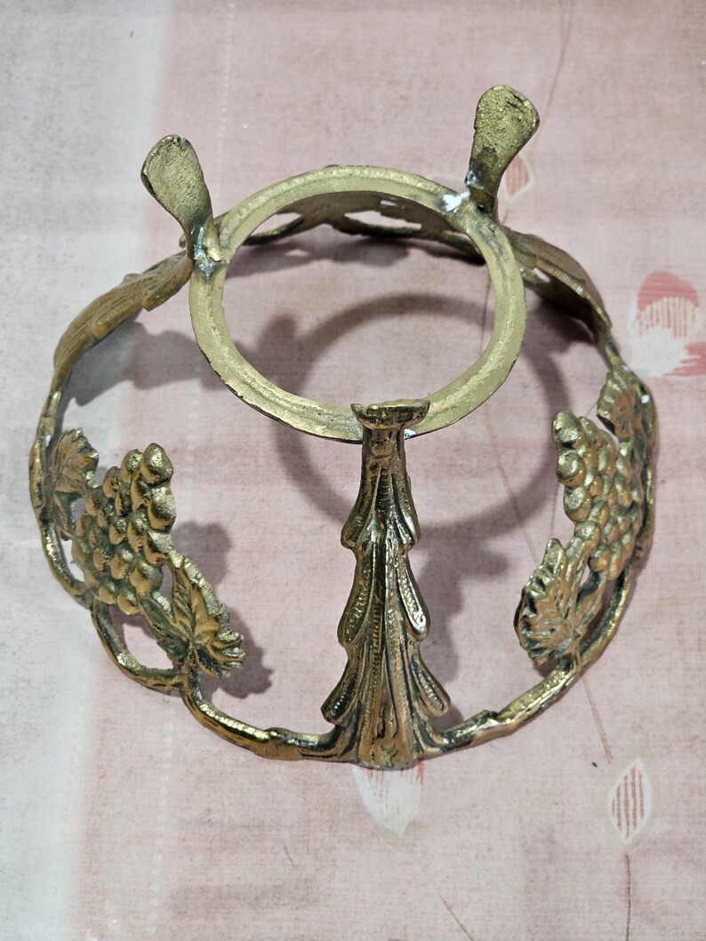 Large Vintage Solid Brass Tri Stand Bunch of Grapes Motif. - Etsy