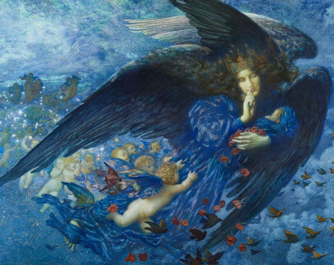 Edward Robert Hughes: Night With Her Train of Stars. Fine Art Print ...
