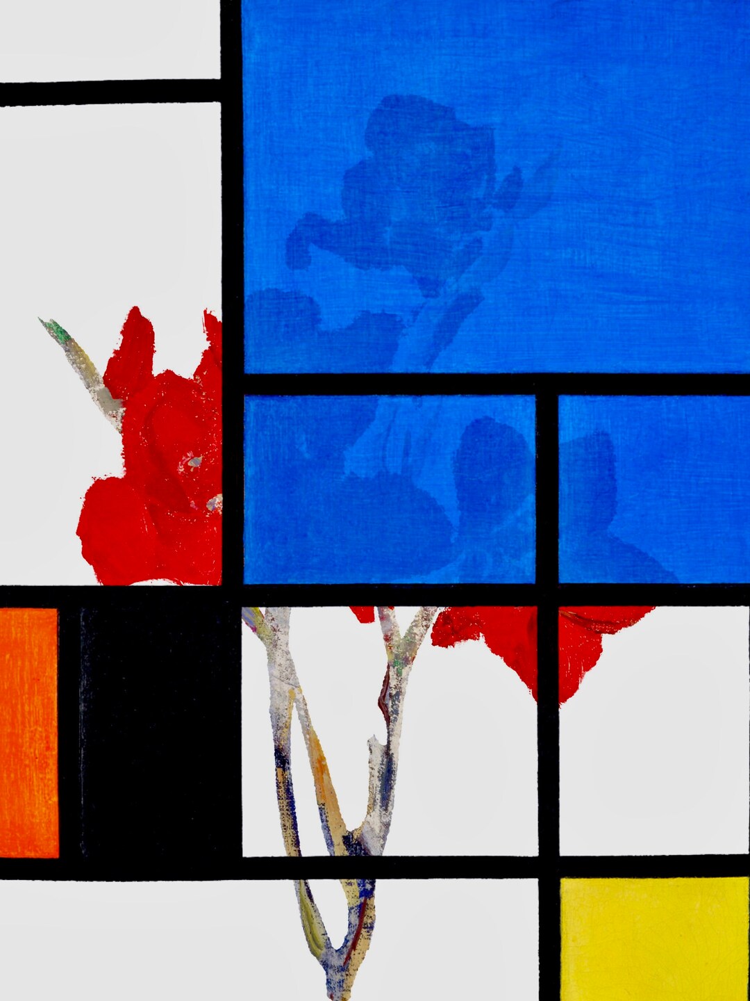 Abstract Piet Mondrian Inspired Art - Giclee Print - Archival Print ...