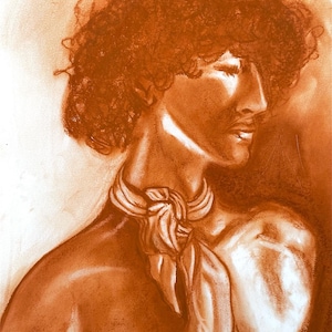 Hand-drawn Sepia Charcoal Sketches - Original Framed Art - Sepia - Etsy