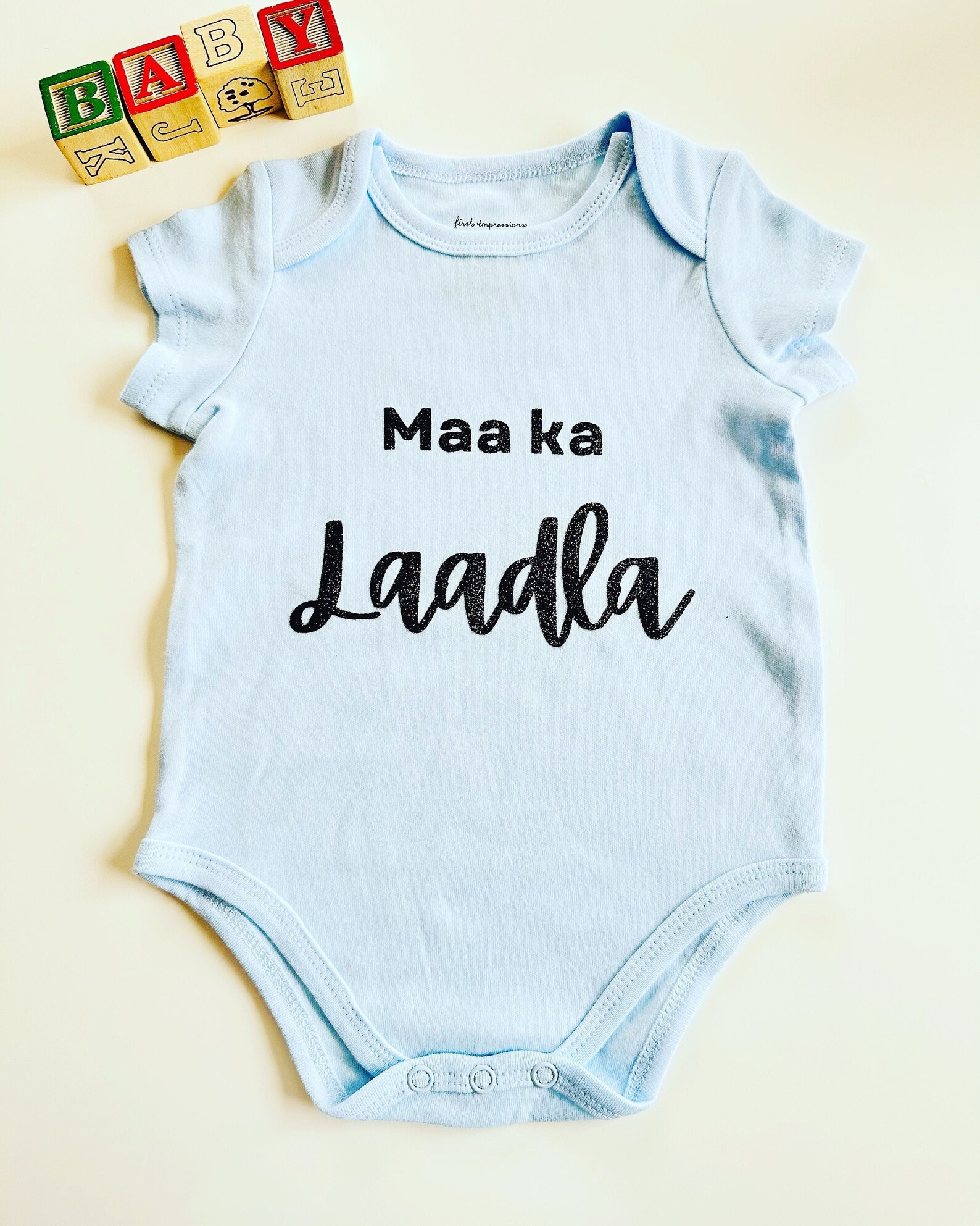 Maa Ka Laadla - Bollywood Onesie, Baby Shower, Gifts, Onesie With a ...