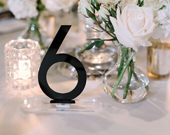 Black Bold Numeric Table Numbers, Black Table Numbers, Black Wedding ...