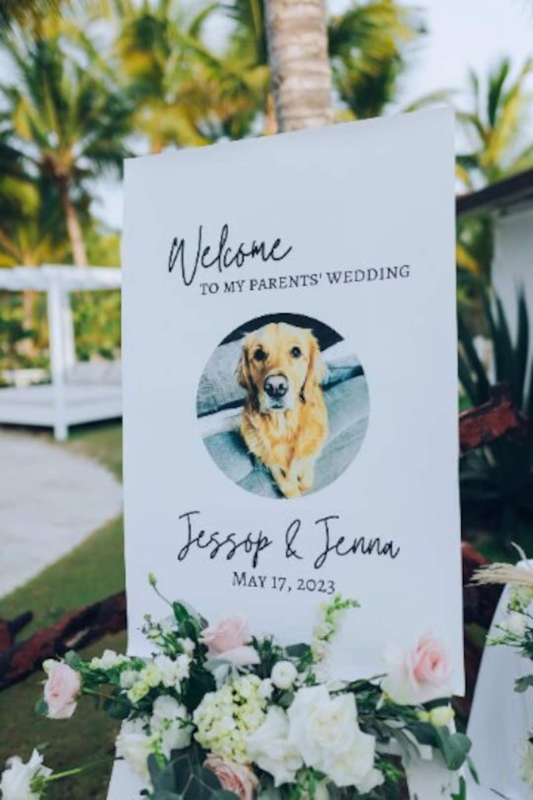 Pet Parents Welcome Sign Dog Photo Welcome Sign Acrylic Personalized ...