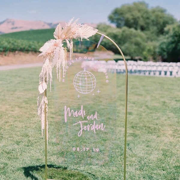 Pink Acrylic Sign - Etsy