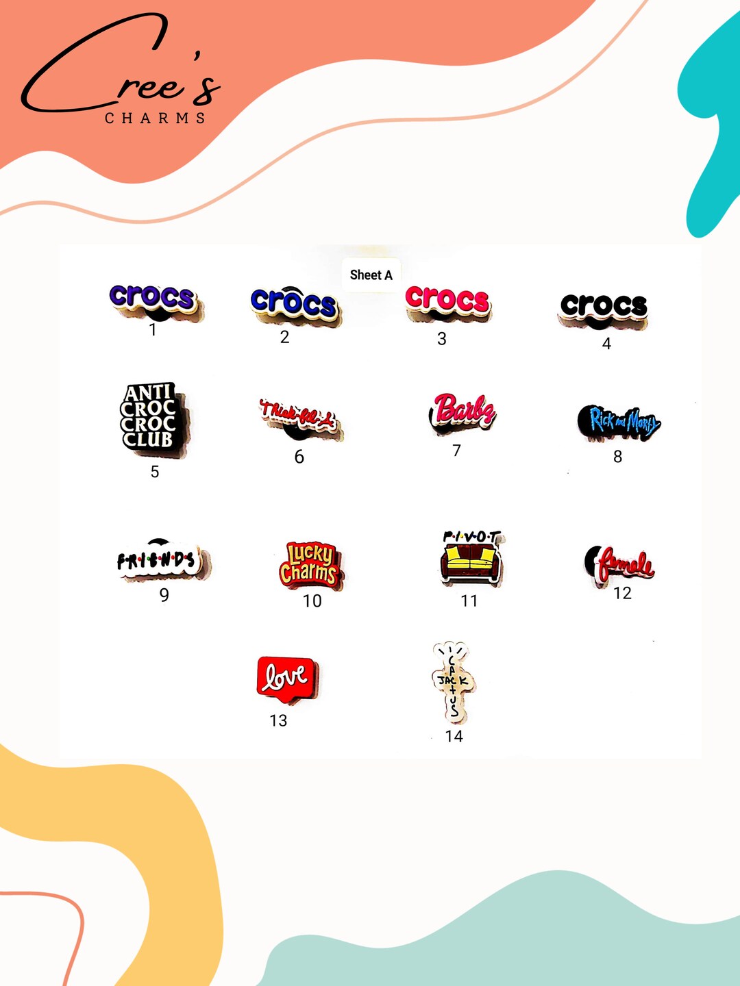 Crocs Word Charms, Croc Accessories, Bracelet Charms, Sports Charms ...