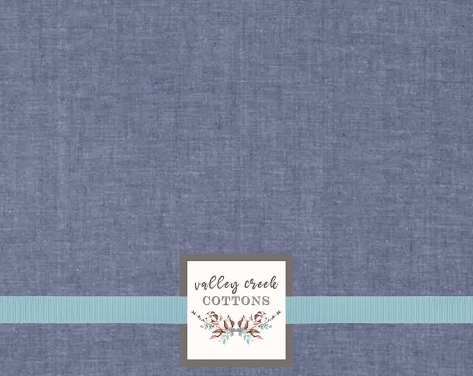Chambray Solid Cotton Apparel Quilting Fabric by the Yard - Etsy