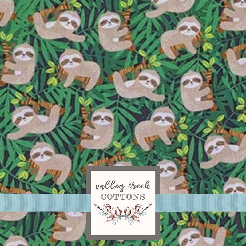 Sloth Fabric - Etsy