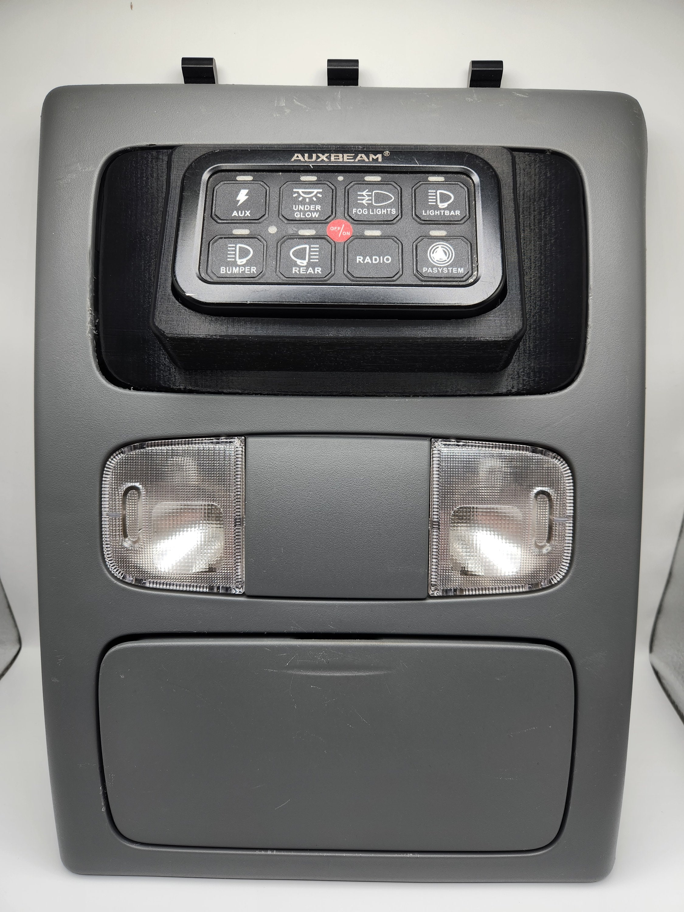 2012-2015 2nd Gen Toyota Tacoma Overhead Auxbeam 8 Gang Switch Panel ...