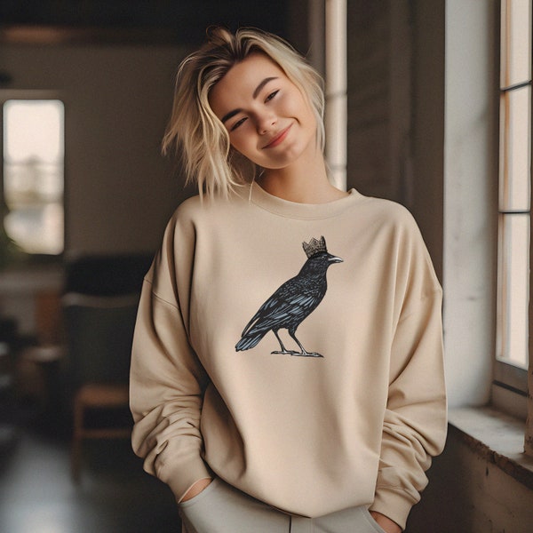 Crow Bird Sweatshirt - Etsy