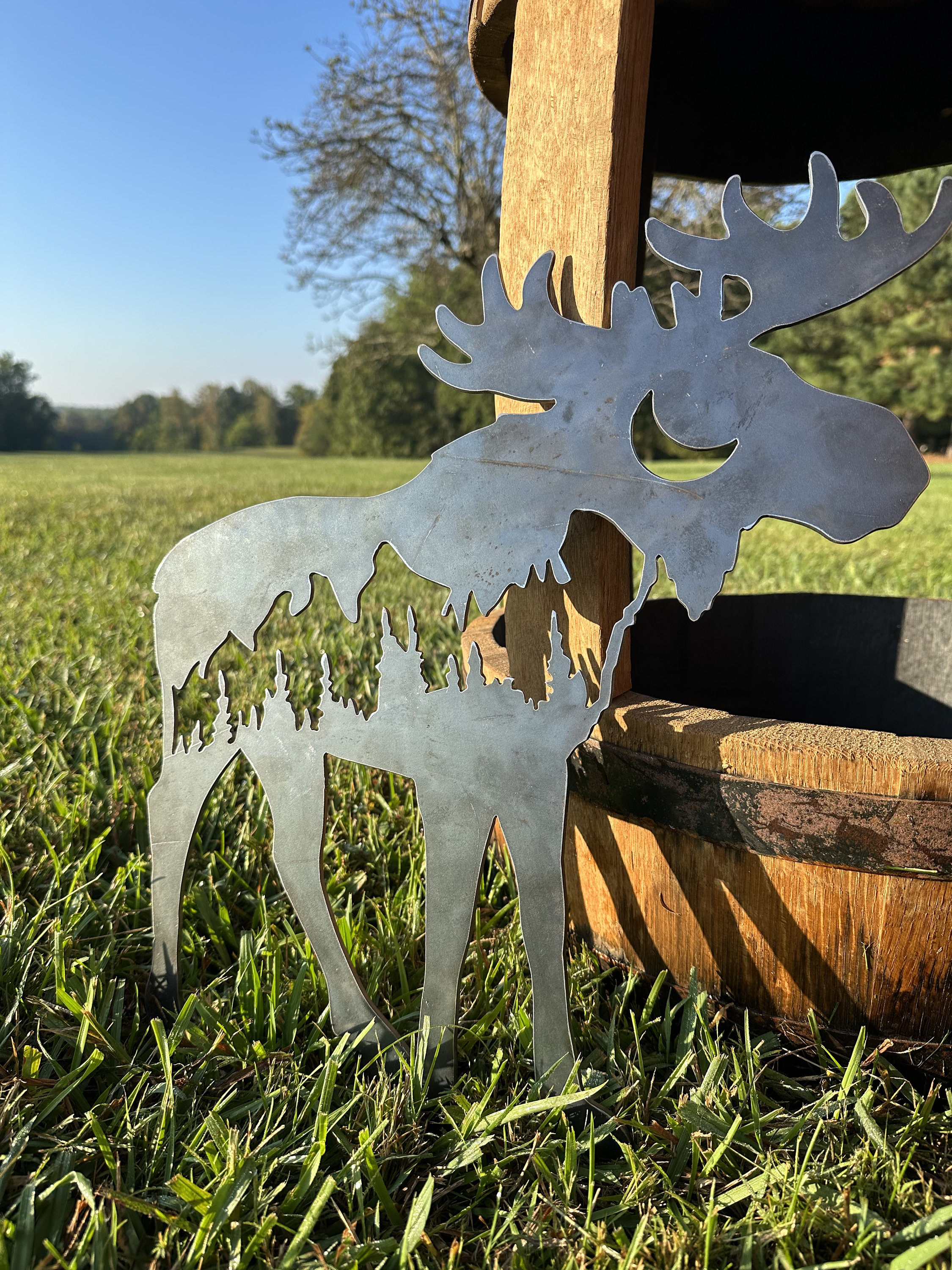 Mountain Moose Metal Sign Decor - Etsy